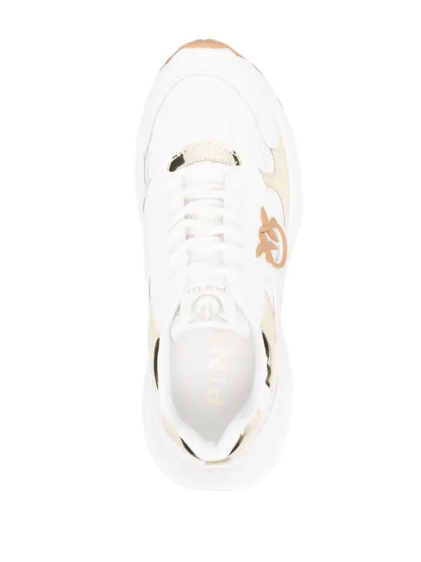 Pinko Logo-patch Mirror-detailed Sneakers