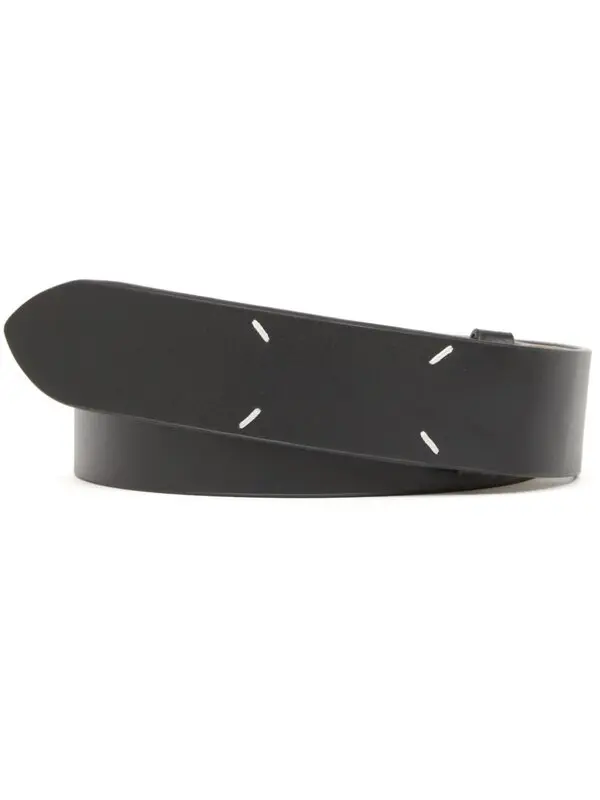 MAISON MARGIELA Leather Belt - Black