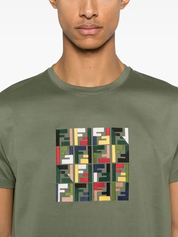 Fendi Cotton T-shirt - Grey