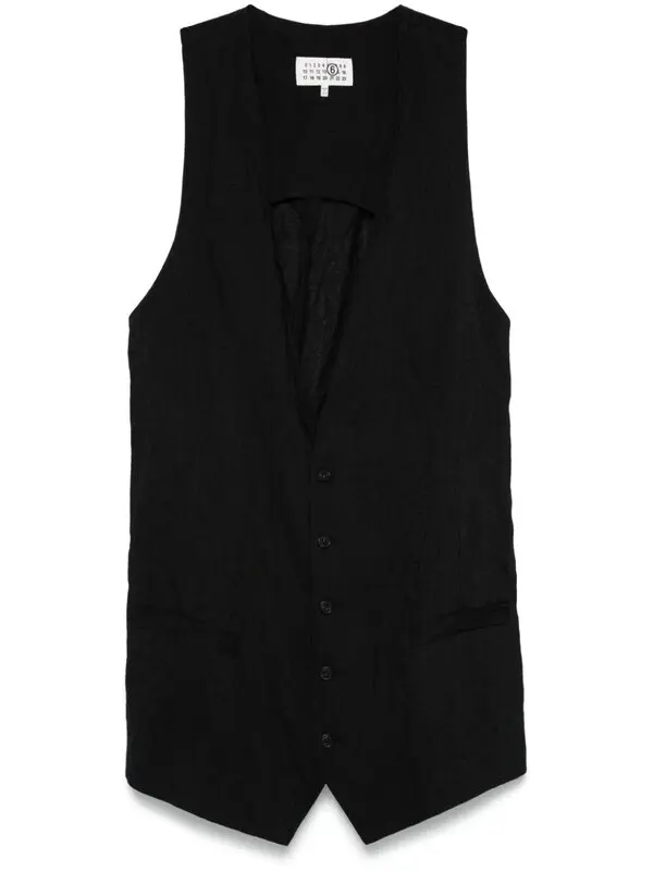 MAISON MARGIELA Plunging-neck Gilet