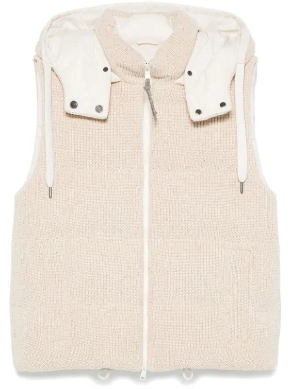 Brunello Cucinelli Knitted Gilet - Neutrals