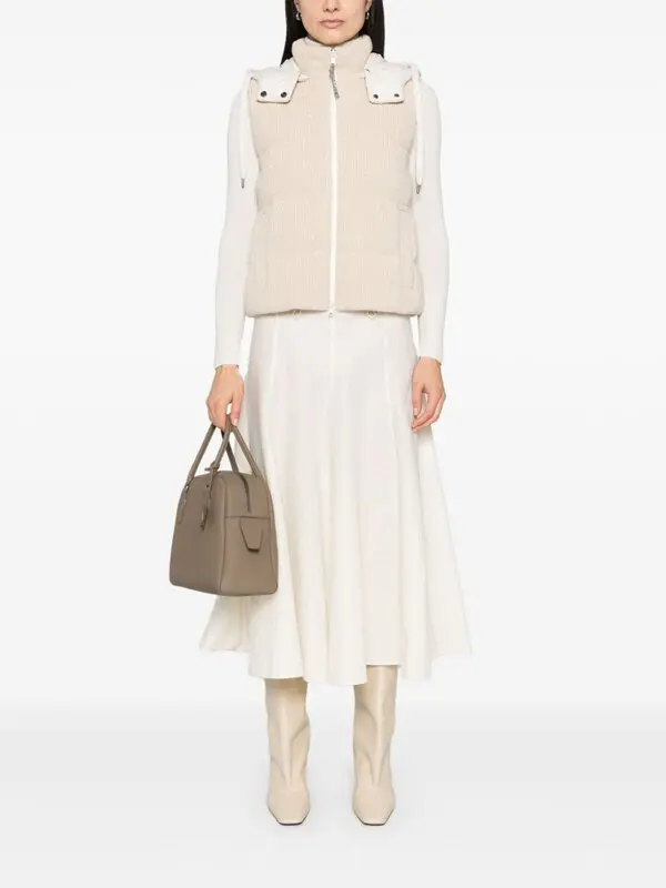 Brunello Cucinelli Knitted Gilet - Neutrals