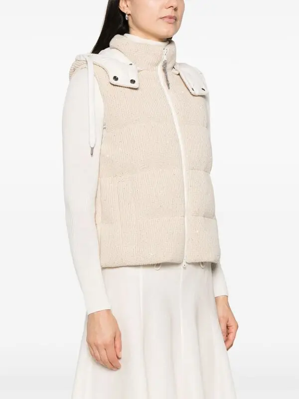Brunello Cucinelli Knitted Gilet - Neutrals