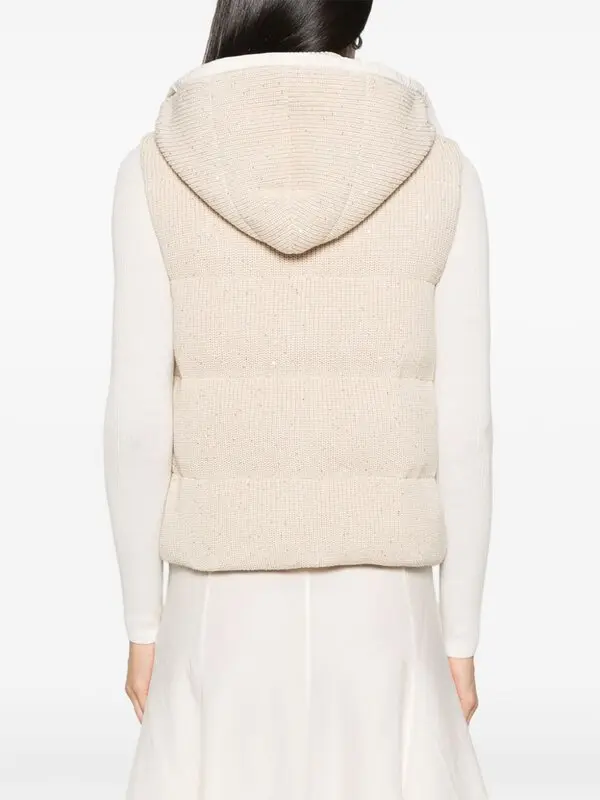 Brunello Cucinelli Knitted Gilet - Neutrals