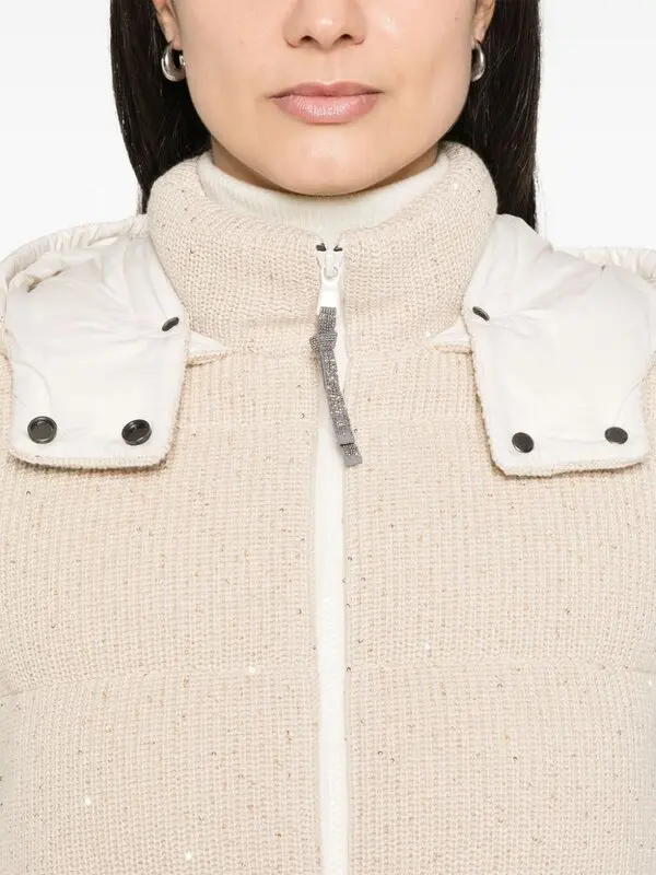 Brunello Cucinelli Knitted Gilet - Neutrals