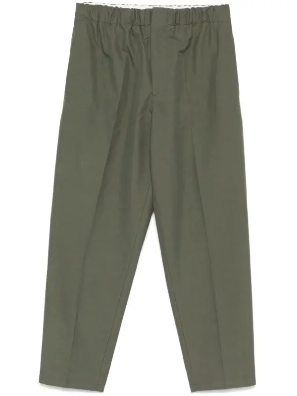 JIL SANDER Tapered Trousers - Green