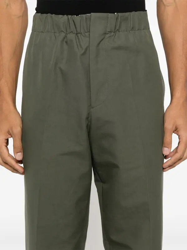 JIL SANDER Tapered Trousers - Green