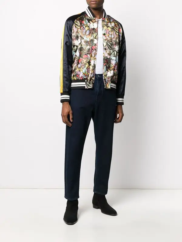 Valentino Garavani Butterfly-print Bomber Jacket