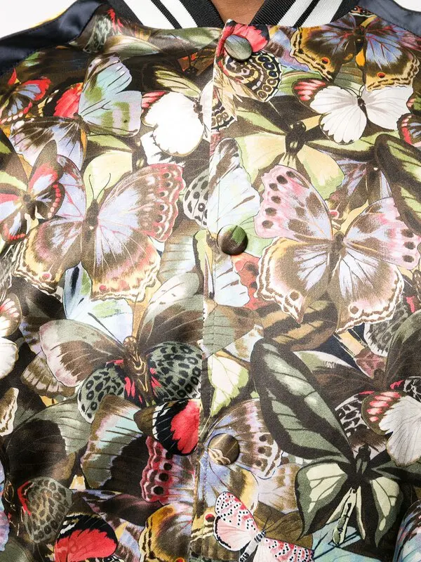 Valentino Garavani Butterfly-print Bomber Jacket