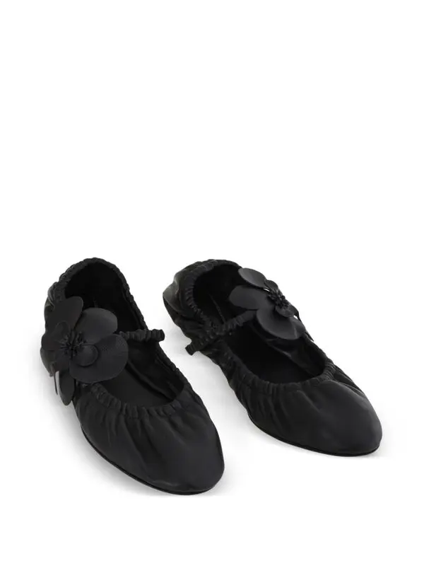 Zimmermann Orchid Ballet Flats - Black