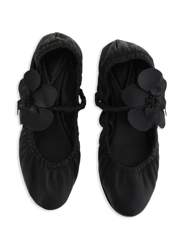 Zimmermann Orchid Ballet Flats - Black