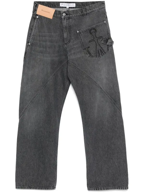 JW Anderson Twisted Workwear Jeans - Grey