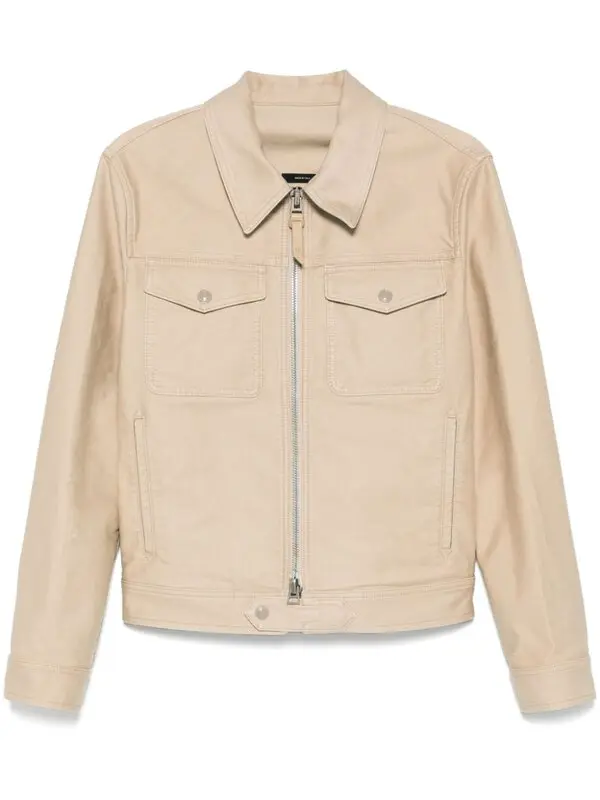 TOM FORD Gabardine-weave Jacket - Neutrals