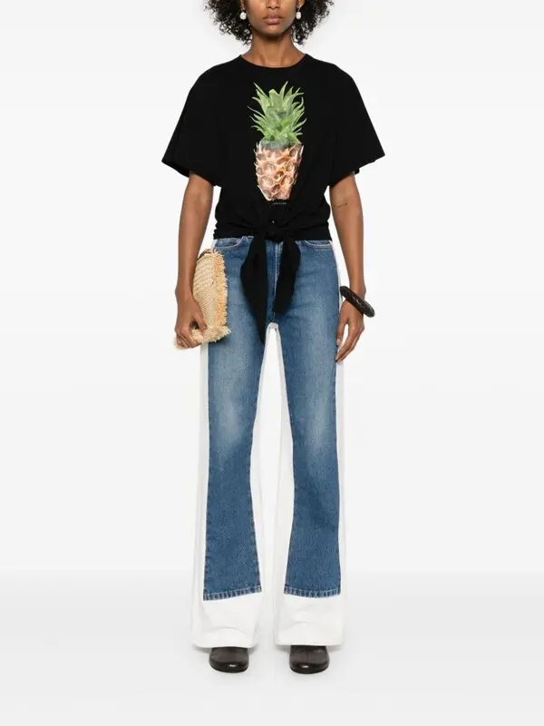 Stella McCartney Pineapple Graphic T-shirt - Black
