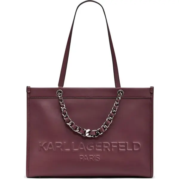 Karl Lagerfeld Paris Savoie Tote - Raisin