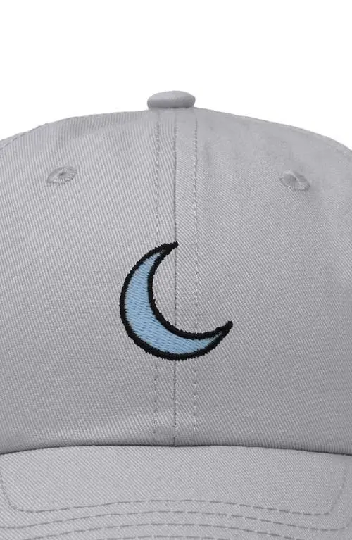 DALIX Moon Baseball Cap - Gray
