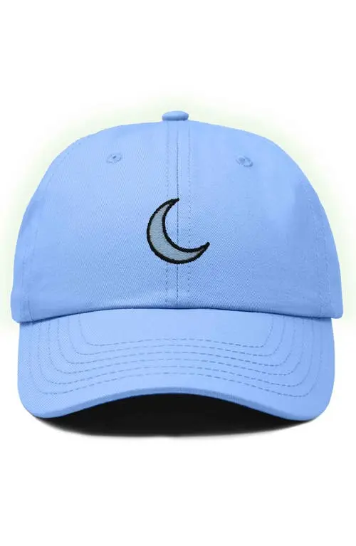 DALIX Moon Baseball Cap - Light Blue