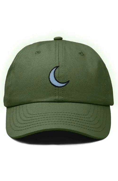 DALIX Moon Baseball Cap - Olive