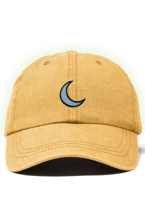 DALIX Moon Baseball Cap - Washed Gold