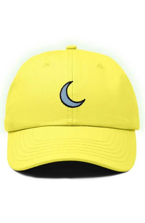 DALIX Moon Baseball Cap - Yellow