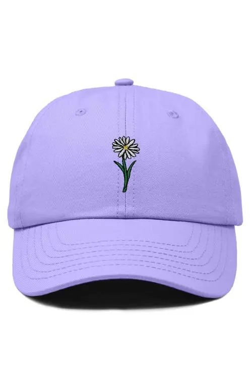 DALIX Daisy Embroidered Cap - Lavender
