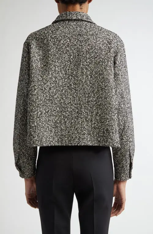 Max Mara Demien Tweed Jacket - Black White
