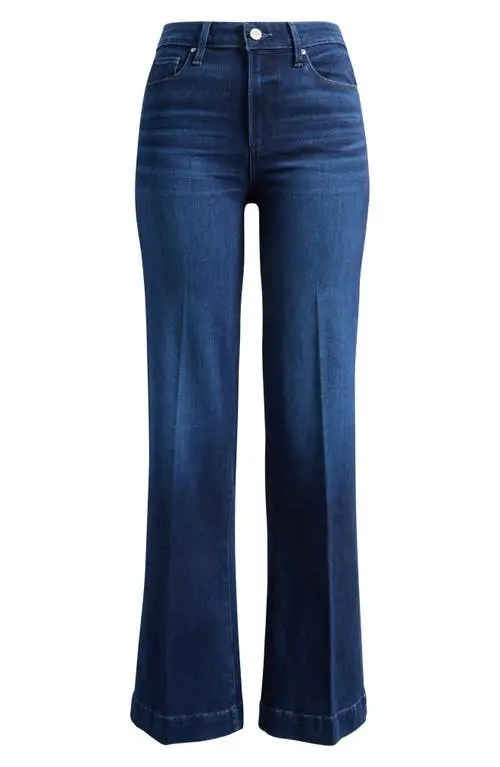 Paige Leenah High-waist Wide-leg Jeans - Praline
