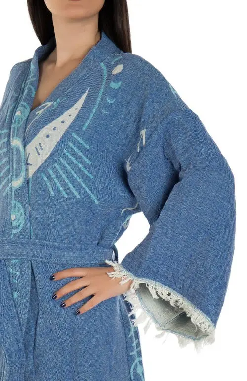 FOREVER & ALWAYS SHOES Lunamoon Handmade Boho Cotton Robe Cover-up
