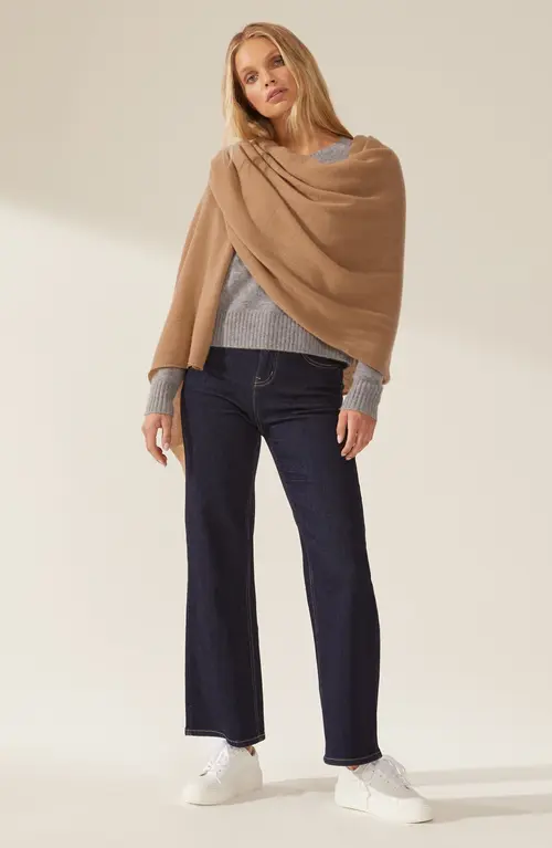 ITALIC Amara Cashmere Wrap - Camel