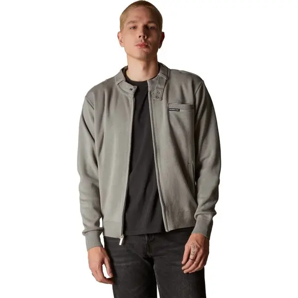 MEMBERS ONLY Iconic Racer Sweater - Grey