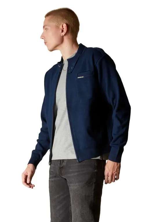 MEMBERS ONLY Iconic Racer Sweater - Navy