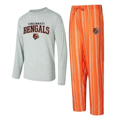 CONCEPTS SPORT Cincinnati Bengals Petition Long Sleeve T-shirt & Pants Sleep Set