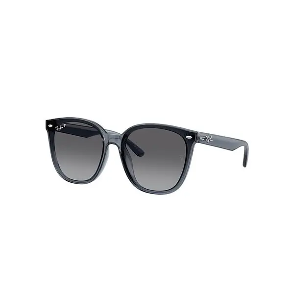 Ray-ban Sunglasses With Square Frame - Dark Transparent Blue