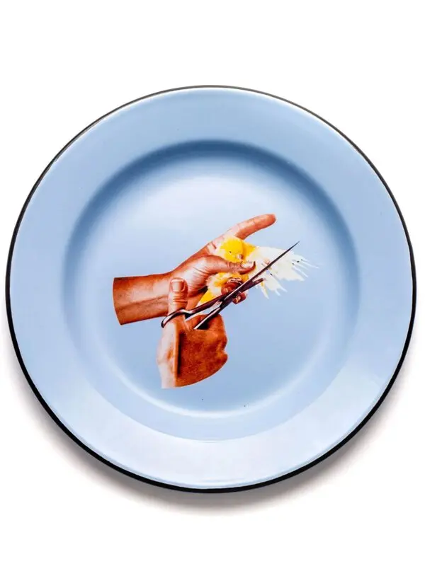 SELETTI Bird Plate - Blue