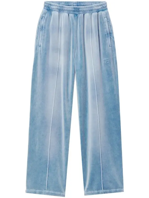 Alexander Wang Velvet Track Pants - Blue