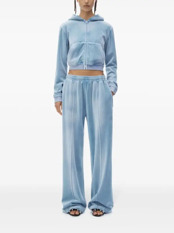 Alexander Wang Velvet Track Pants - Blue
