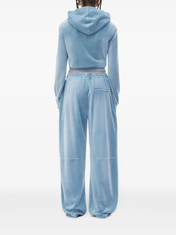 Alexander Wang Velvet Track Pants - Blue