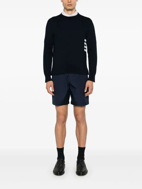Thom Browne 4-bar Cotton Jumper - Blue