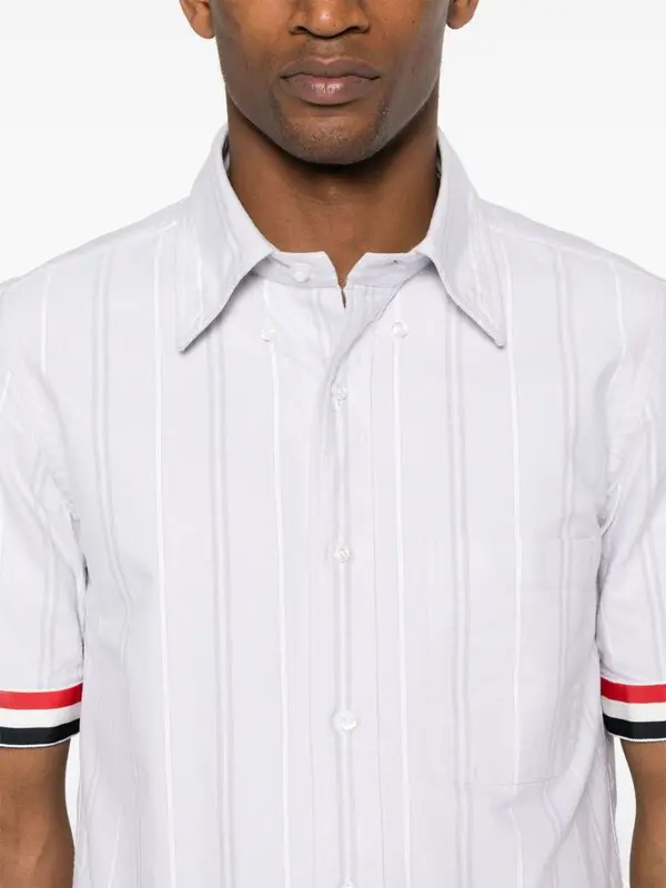 Thom Browne Rwb-edge Striped Shirt