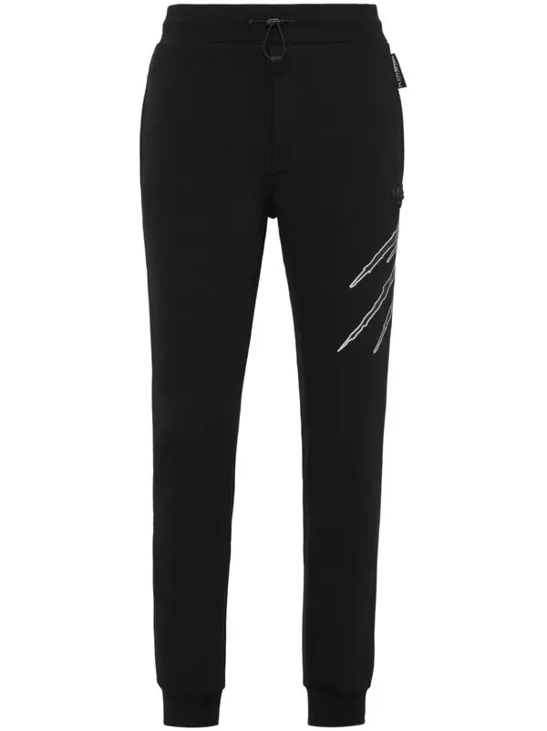 PLEIN SPORT Graphic-print Track Pants - Black