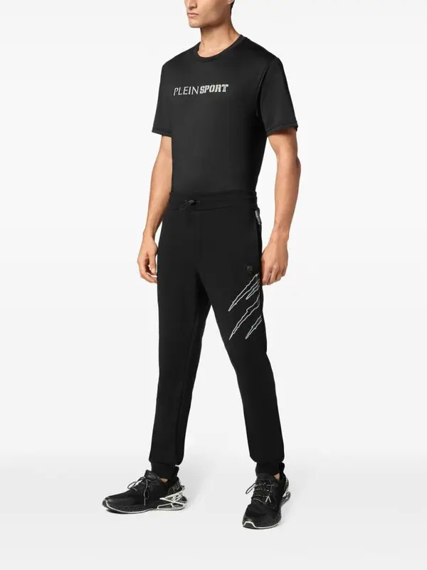 PLEIN SPORT Graphic-print Track Pants - Black