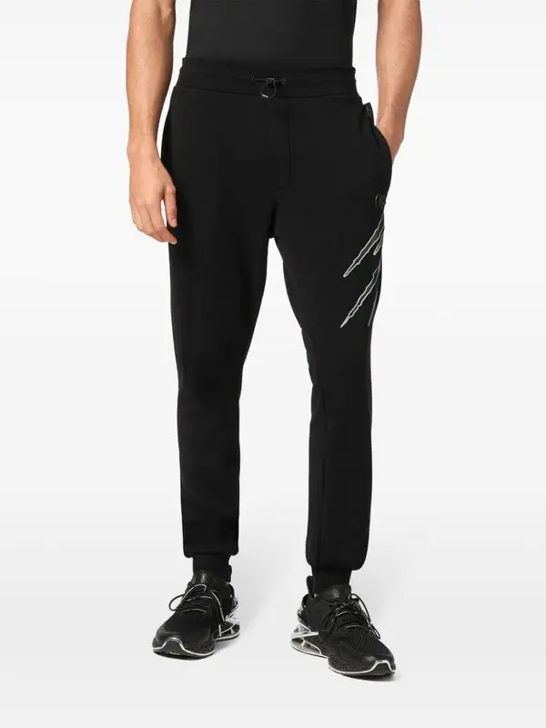 PLEIN SPORT Graphic-print Track Pants - Black