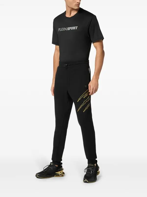 PLEIN SPORT Scratch-print Track Pants