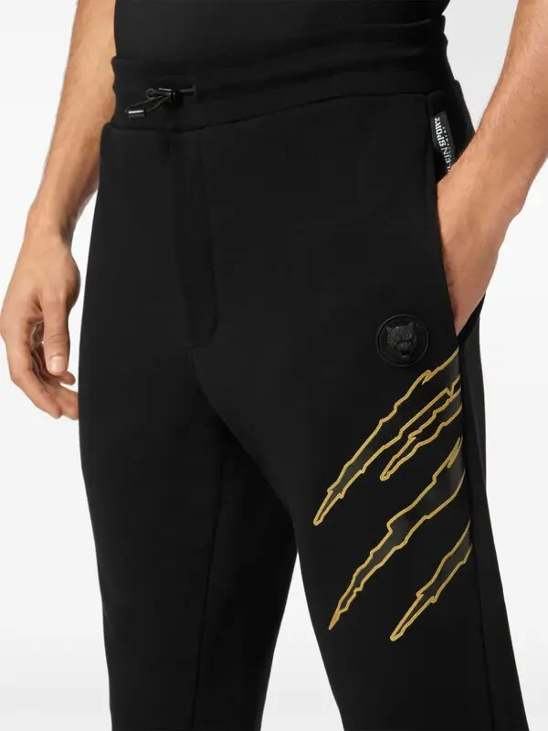 PLEIN SPORT Scratch-print Track Pants