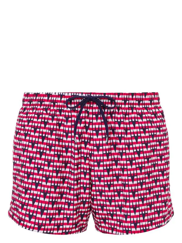 Moschino Patterned Swim Shorts - Blue