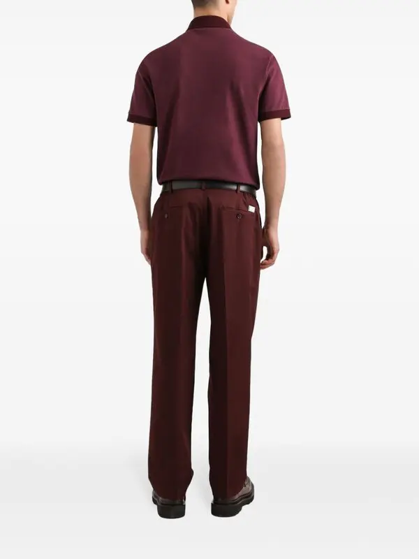 Dolce & Gabbana Logo-plaque Polo Shirt - Red
