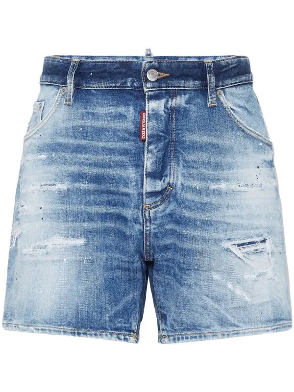 Dsquared2 Distressed-effect Denim Shorts