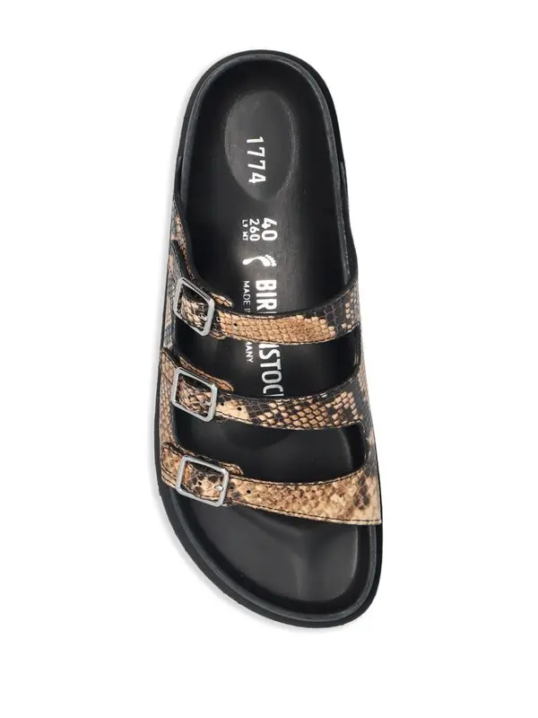 BIRKENSTOCK Florida Buckled Slides - Neutrals