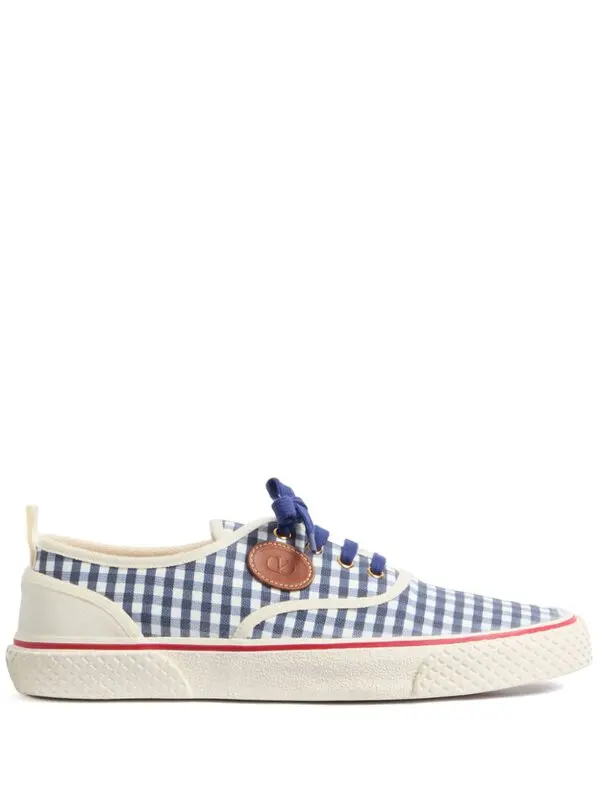 Valentino Garavani Vichy Check-print Sneakers - Blue