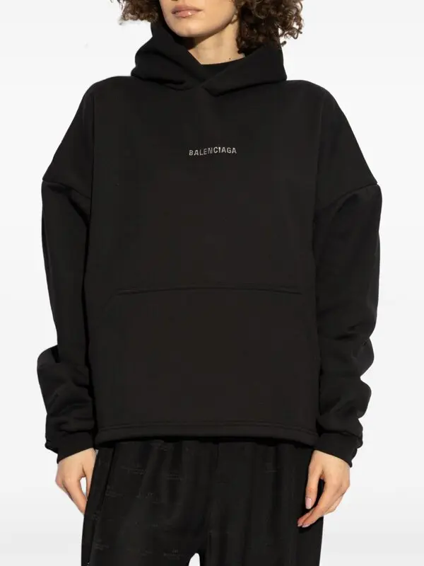 Balenciaga Logo-studded Hoodie